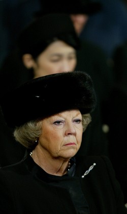 Queen Beatrix Netherlands Attends Funeral Grand Editorial Stock Photo ...
