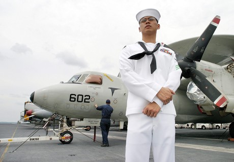 Us Navy Sailor Stands Guard On Editorial Stock Photo - Stock Image ...
