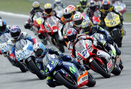 Gp250 Riders Speed Their Bikes During Editorial Stock Photo - Stock ...