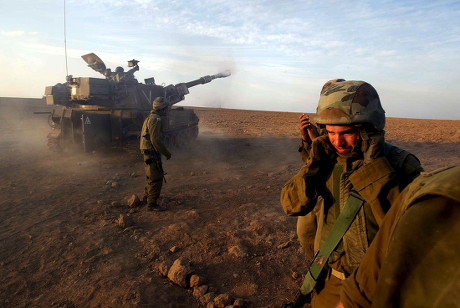 Israeli Mobile Artillery Cannon Fires 155mm Editorial Stock Photo ...