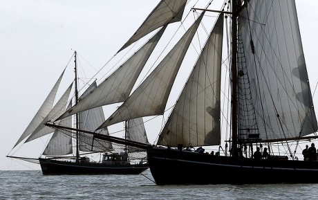 Old Traditional Sailing Ships Cruise On Editorial Stock Photo - Stock ...