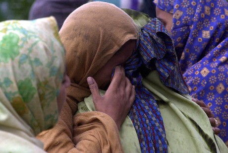 Women Mourn Funeral Their Relatives Earthquakehit Editorial Stock Photo ...