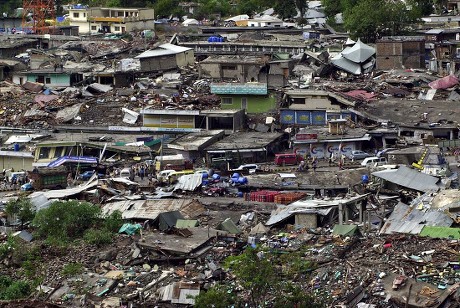 General View Collapsed Houses Earthquake Hit Editorial Stock Photo ...