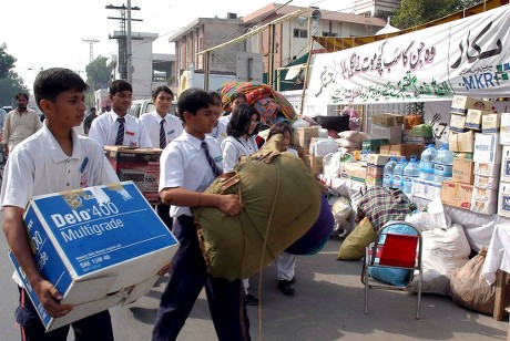 School Children Donate Relief Goods Local Editorial Stock Photo - Stock ...