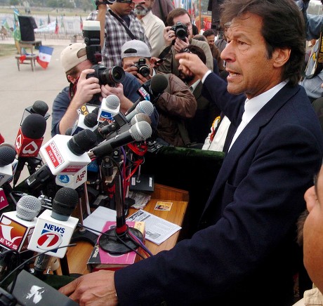 Imran Khan R International Cricketerturned Politician Editorial Stock ...