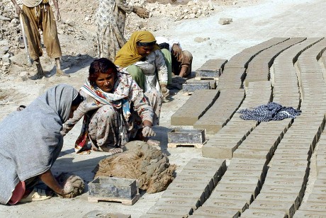 Women Work Local Brick Factory Outskirts Editorial Stock Photo - Stock ...