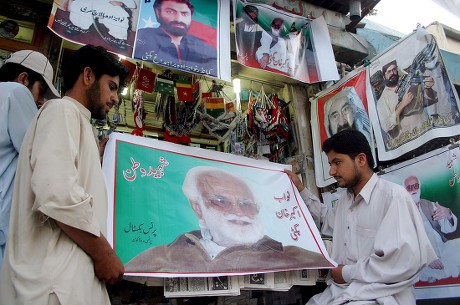 Posters Jamhoori Watan Party Chief Nawab Editorial Stock Photo - Stock ...