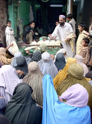 Poor Needy People Including Burqa Clad Editorial Stock Photo - Stock ...