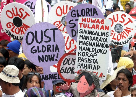 Thousands Filipino Protesters Calling President Gloria Editorial Stock ...