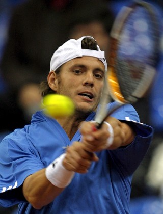 French Paulhenri Mathieu Returns Nikolay Davydenko Editorial Stock ...