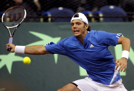 French Paulhenri Mathieu Returns Nikolay Davydenko Editorial Stock ...