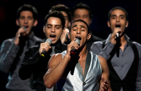 Israels Boaz Mauda Sings Song Fire Editorial Stock Photo - Stock Image ...