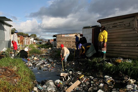 South African Women Clear Garbage Congested Editorial Stock Photo ...