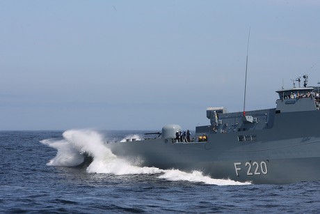 German Navy Frigate F220 Hamburg Ploughs Editorial Stock Photo - Stock ...