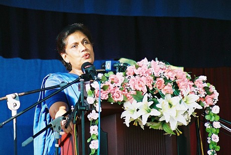 President Chandrika Bandaranaike Kumaratunga Addressing Inaugural ...