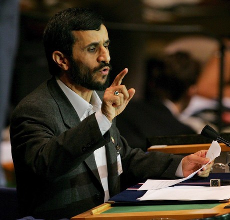 Iranian President Mahmoud Ahmadinejad Delivers His Editorial Stock ...