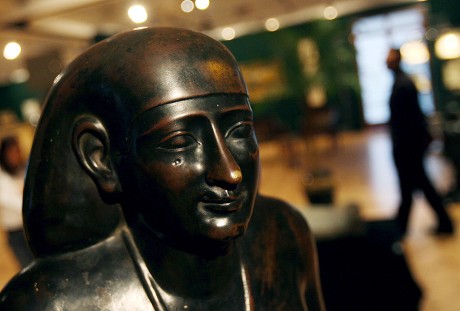 Bronze Egyptian Figure High Ranking Priest Editorial Stock Photo ...