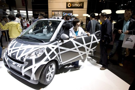 Visitor Looks Smart Car Beijing International Editorial Stock Photo ...