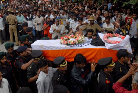 Indian Army Personnel Carry Coffin Fellow Editorial Stock Photo - Stock ...