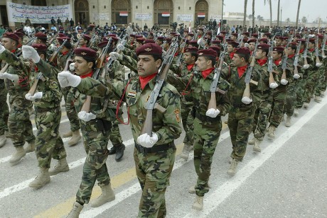 Iraqi Policemen Parade During Police Day Editorial Stock Photo - Stock ...