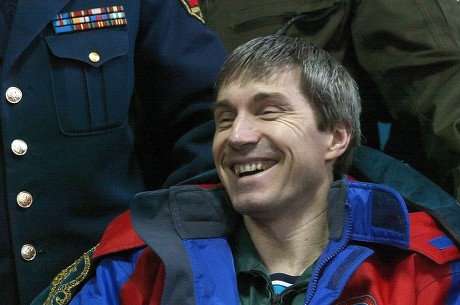 Russian Commander Sergey Krikalev Smiles During Editorial Stock Photo ...