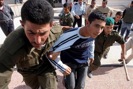 Palestinian Police Arrest Palestinian Young Man Editorial Stock Photo ...