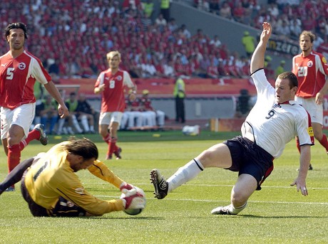 Swiss Goalkeeper Joerg Stiel Makes Save Editorial Stock Photo - Stock ...