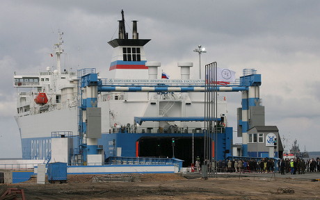 Train Rolls Onboard Railway Ferry Prepares Editorial Stock Photo ...
