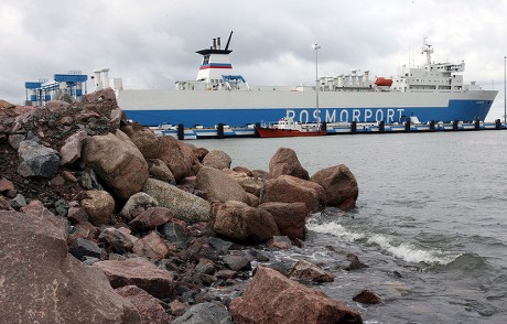 Train Rolls Onboard Railway Ferry Prepares Editorial Stock Photo ...