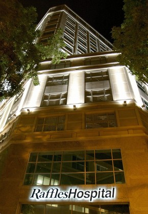 Exterior View Raffles Hospital Singapore Late Editorial Stock Photo ...