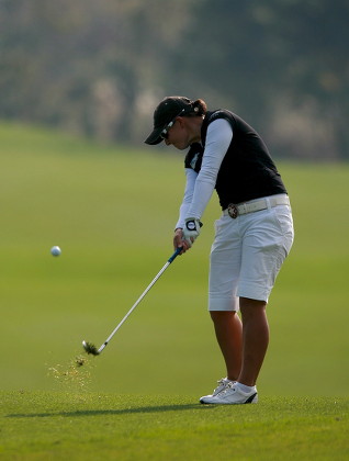 Scotlands Clare Queen Hits His Approach Editorial Stock Photo - Stock ...