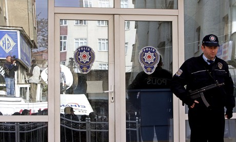 Turkish Policeman Guards Front Police Station Editorial Stock Photo ...