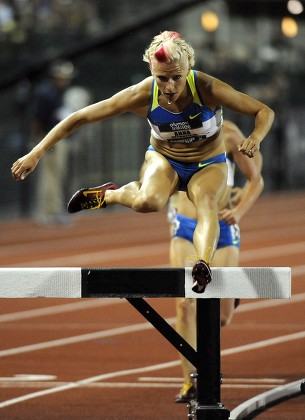 Anna Willard Leaps Over Hurdle On Editorial Stock Photo - Stock Image ...