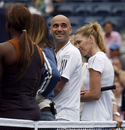 Andre Agassi Looks Into Stands After Editorial Stock Photo - Stock ...