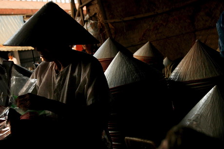 Women Wear Conical Hats Market Hanoi Editorial Stock Photo - Stock ...