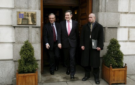Britains Chancellor Exchequer Gordon Brown C Editorial Stock Photo ...