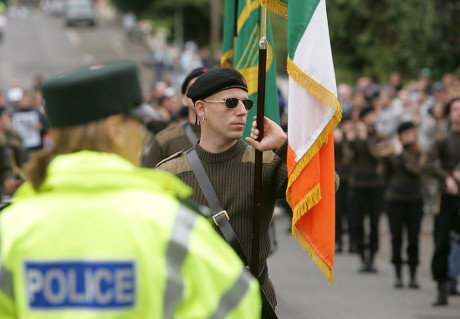 Irish Republican Stands Irish Tricolour During Editorial Stock Photo ...