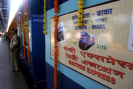 Calcuttadhaka Maitree Friendship Express Seen Calcutta Editorial Stock ...