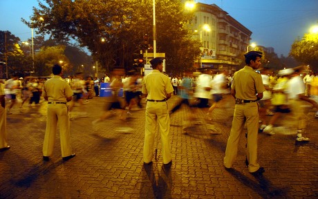 Indian Police Personnel Stand Guard People Editorial Stock Photo ...