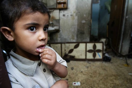 Palestinian Relatives Boy Looks House Nour Editorial Stock Photo ...