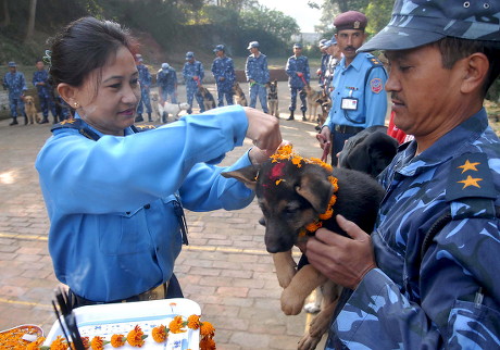 Nepalese Police Officer Deuki Gurung L Editorial Stock Photo - Stock ...