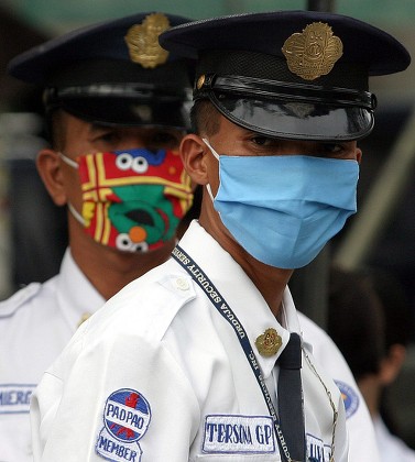 Filipino Private Security Guards Wear Protective Editorial Stock Photo ...