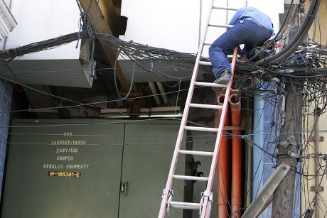 Filipino Technician Electrical Subcontractor Company Locates Editorial ...