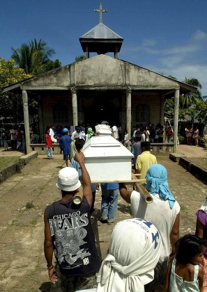 Relatives Carry Church Coffins Filipino Children Editorial Stock Photo ...