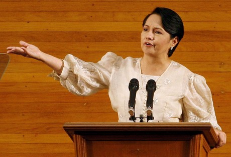 Philippine President Gloria Macapagal Arroyo Delivers Editorial Stock ...