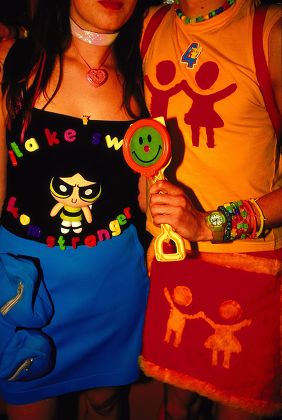 Sundissential Clubbers Wearing Customised Outfits 2000s Editorial Stock ...