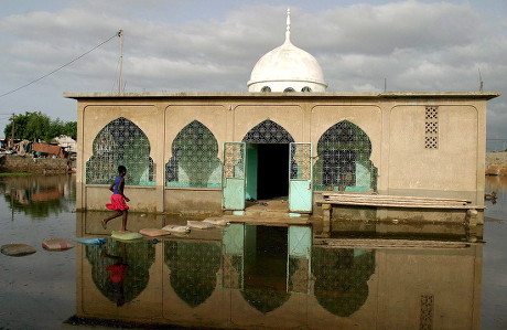 Senegalese Girl Walks Towards Flooded Medina Editorial Stock Photo ...