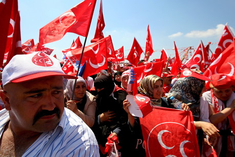 Turkish Ultra Nationalist Party Supporters Chaint Editorial Stock Photo ...