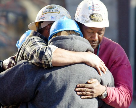 Construction Workers Members Laborers Union Hug Editorial Stock Photo ...