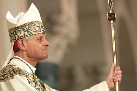 Bishop Donald Wuerl Holds His Staff Editorial Stock Photo - Stock Image ...